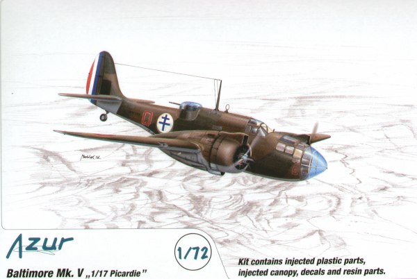 Azur: 1/72, Azur, Martin Baltimore Mk.V (OOP)